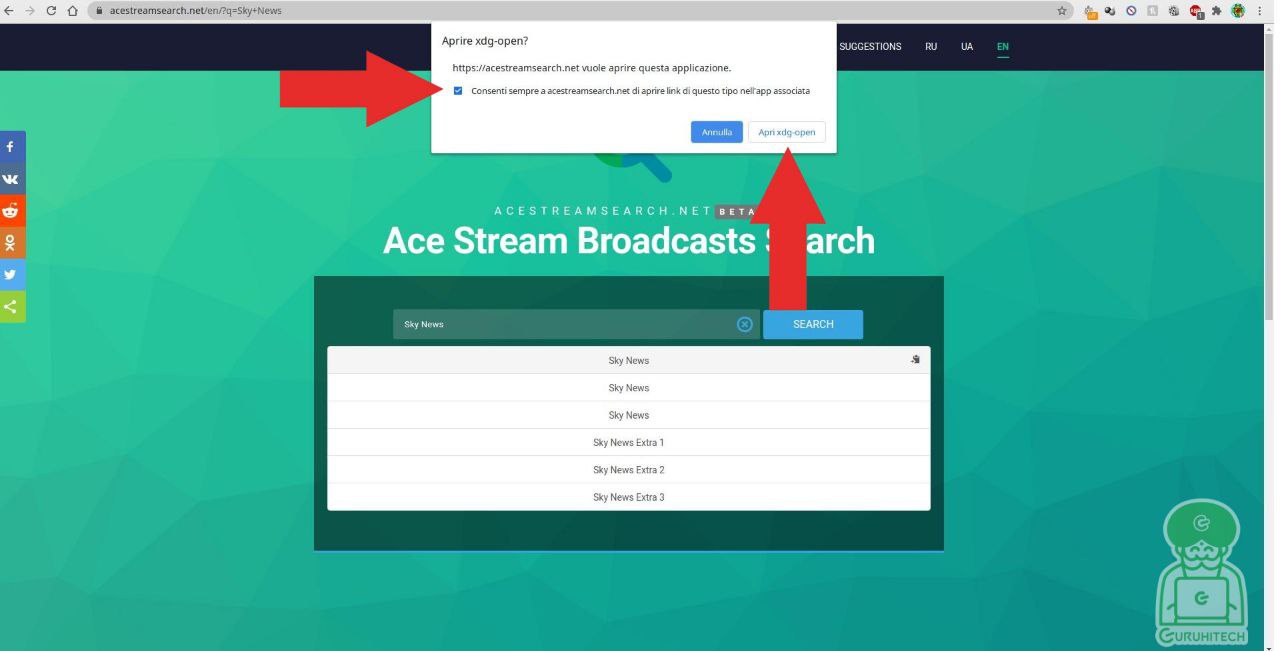 - Come utilizzare i link acestream su Linux Ubuntu e derivate | GuruHiTech