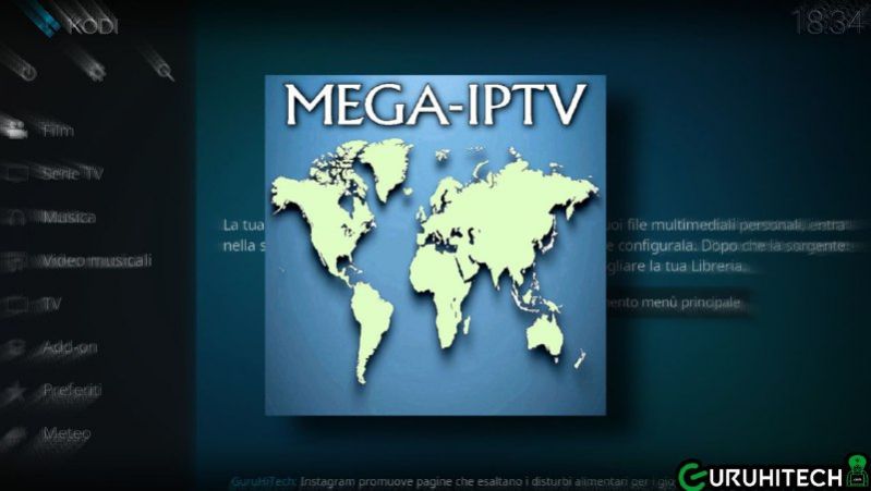 Mega IPTV Kodi add-on: guida all'installazione • GuruHiTech