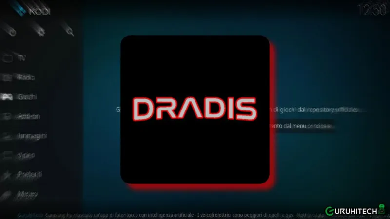 Dradis Kodi add-on: guida completa all'installazione